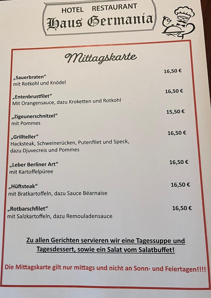 Speisen – Haus Germania